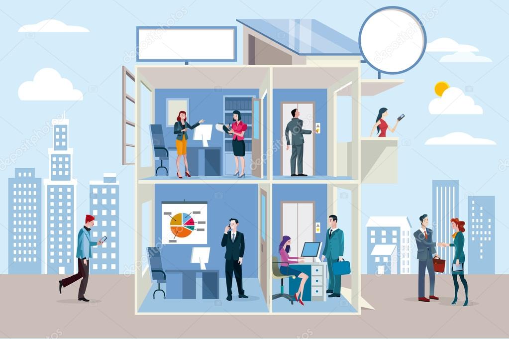 Office Building Vector