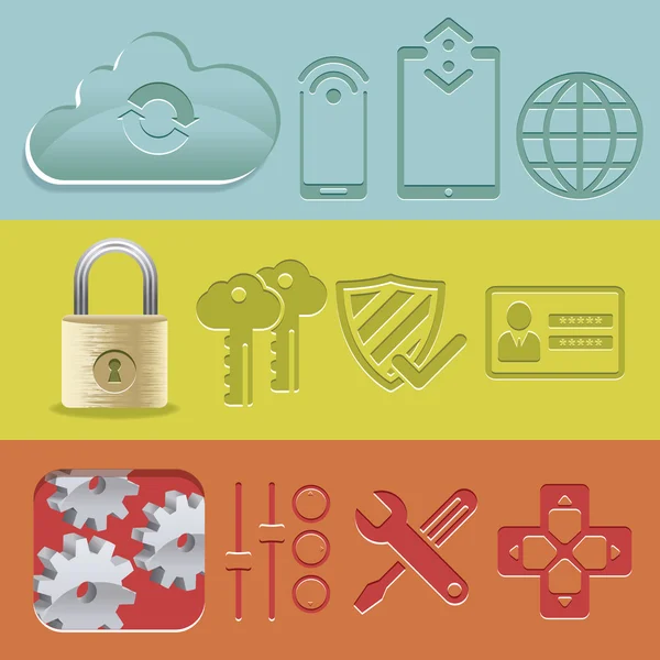 Secure Cloud Computing — Stock Vector © koctia #46687331 Secure Cloud Computing — Stock Vector © koctia #46687331