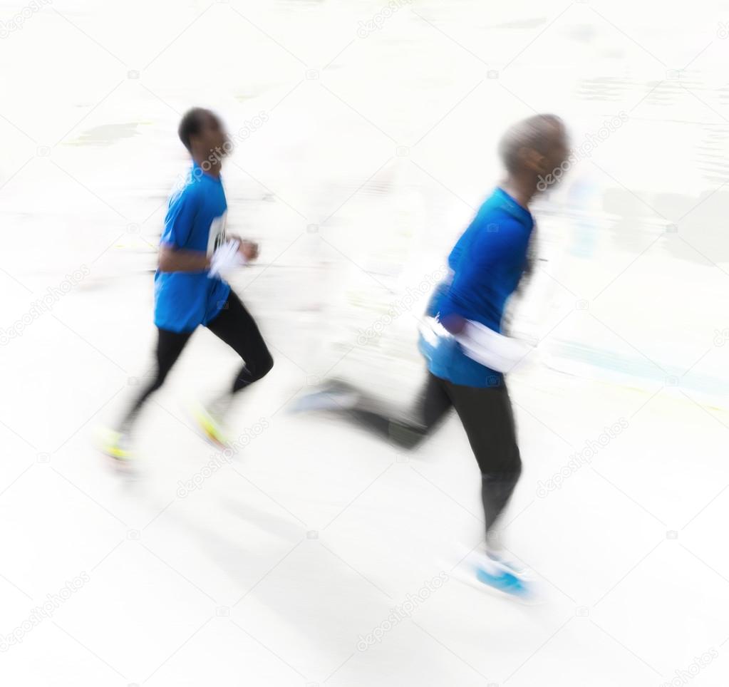 Two men running Stock Photo by ©PinkBadger 75331783
