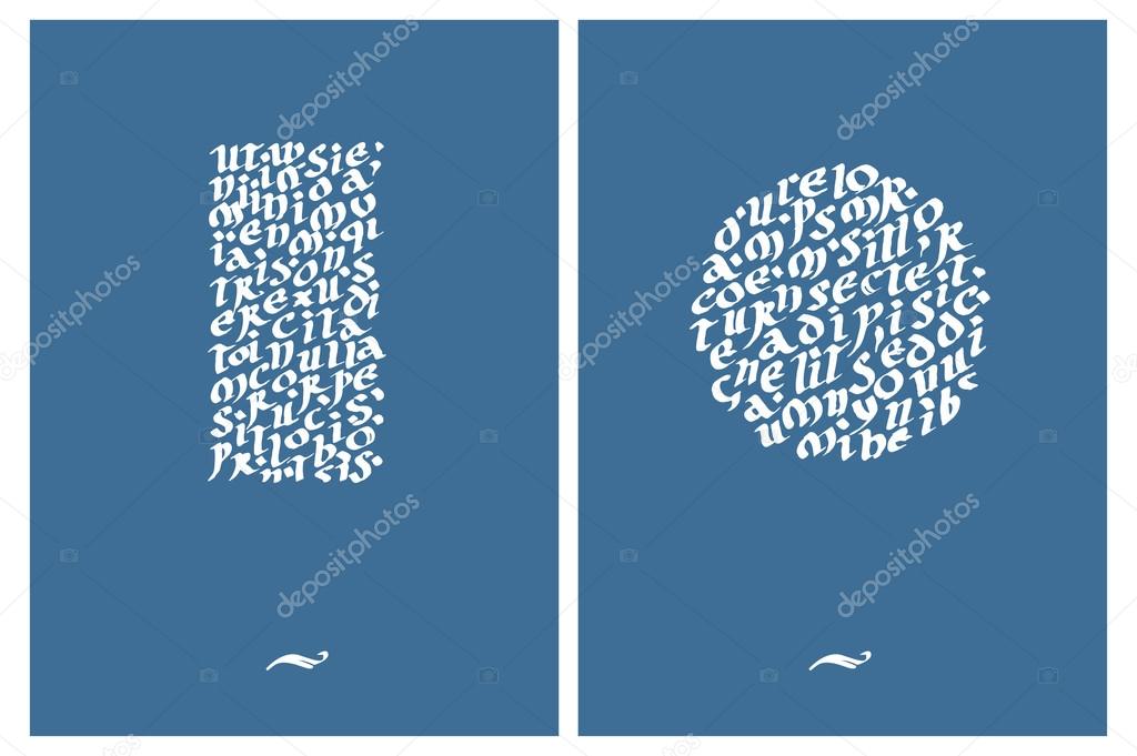 Calligraphic inscription Stock Vector by ©dfet 52879561