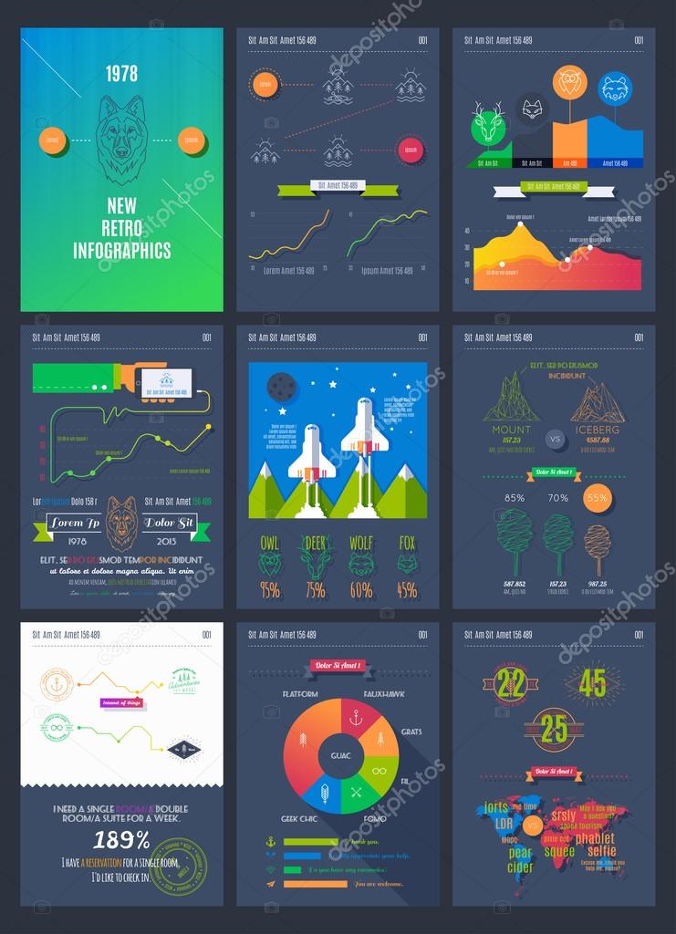 Illustrations of modern infographics Stock Vector Image by ©dfet #74149931