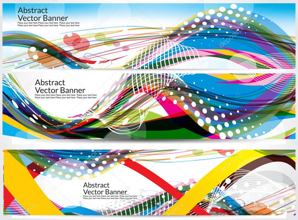 Colorful wave banner wave background Stock Vector Image by ©gurukripa ...