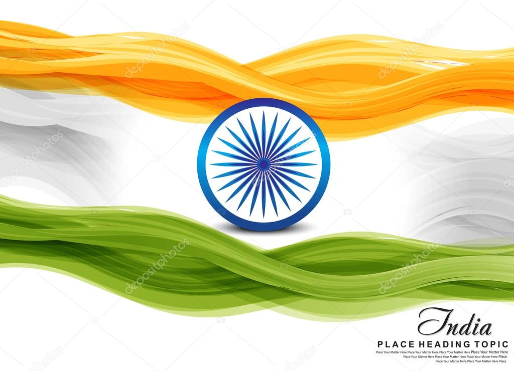 Indian flag wave background Stock Vector Image by ©gurukripa #62188885