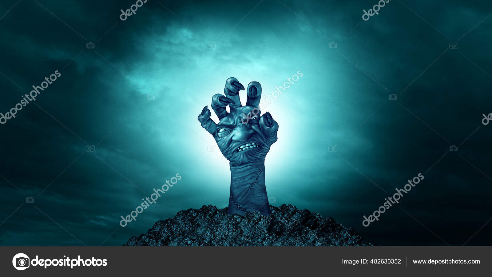 Zombie Hand Grab Zombie Hand Kommt Aus Grab PIXERS.AT