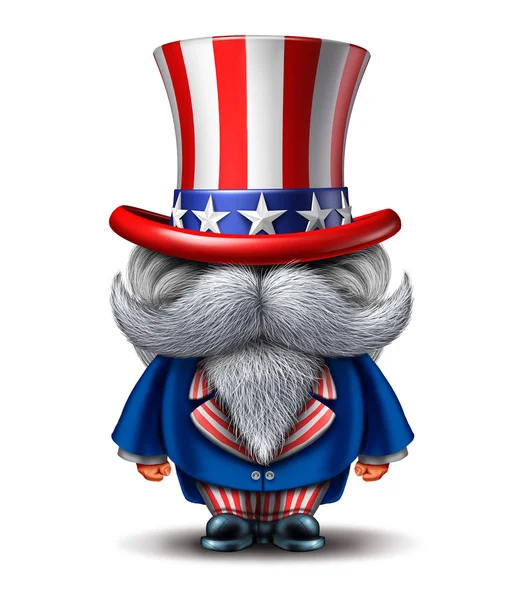 Uncle Sam Cartoon Angry Uncle Sam Dabbing Vector Cartoon Clipart