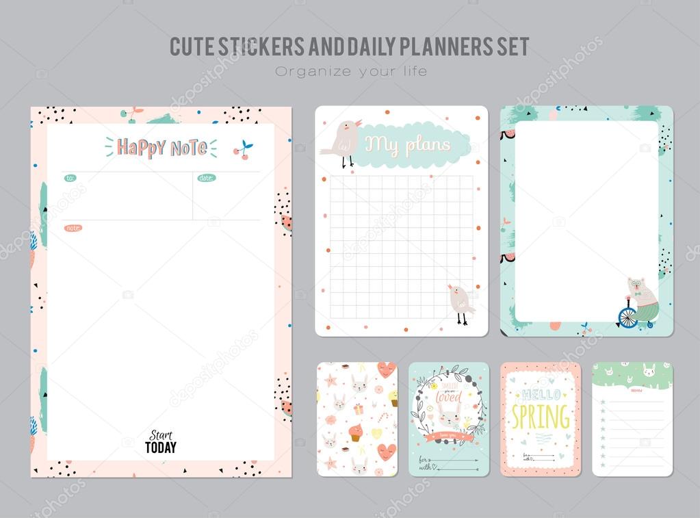 Cute Schedule Template