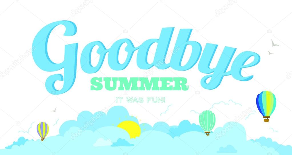 Goodbye summer. Hello autumn Stock Vector by ©one7thlifetime 52173327