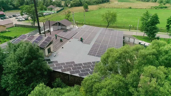 Solar panel village Stock Photos, Royalty Free Solar panel village ...