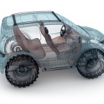 Car design, wire model. My own design. — Stock Photo © Alexmit #13495196