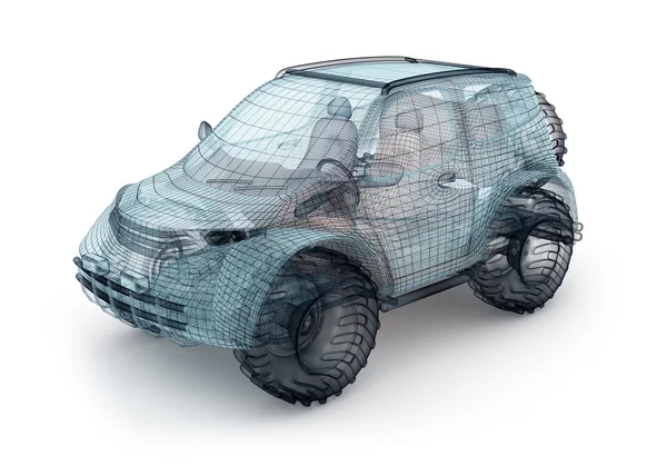 Car design, wire model. My own design. Stock Photo by ©Alexmit 13495196