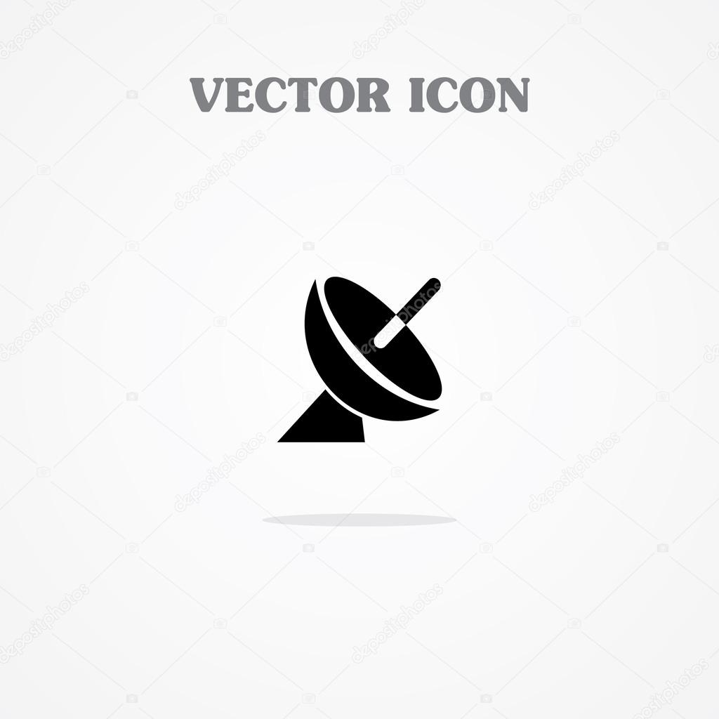 Dish Antenna Icon Stock Vector Image by ©bharatmanoj #54648719