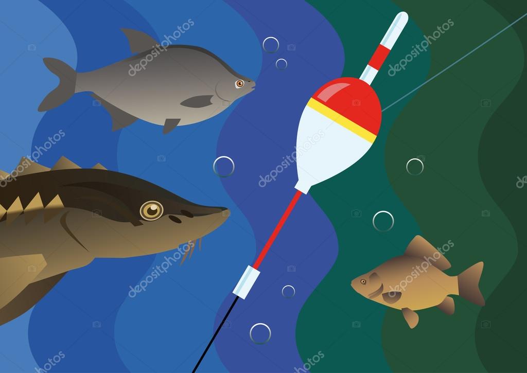 Fishing in the river Stock Vector Image by ©Valentinash #105133086