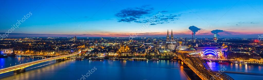 Cologne skyline panorama Stock Photos, Royalty Free Cologne skyline ...