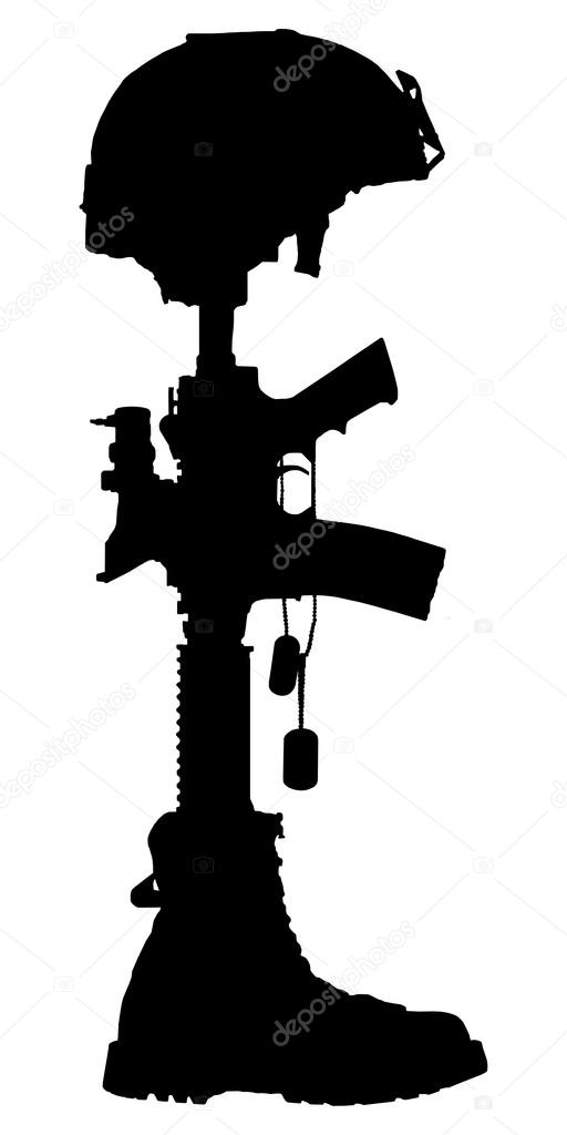 Military funeral clipart