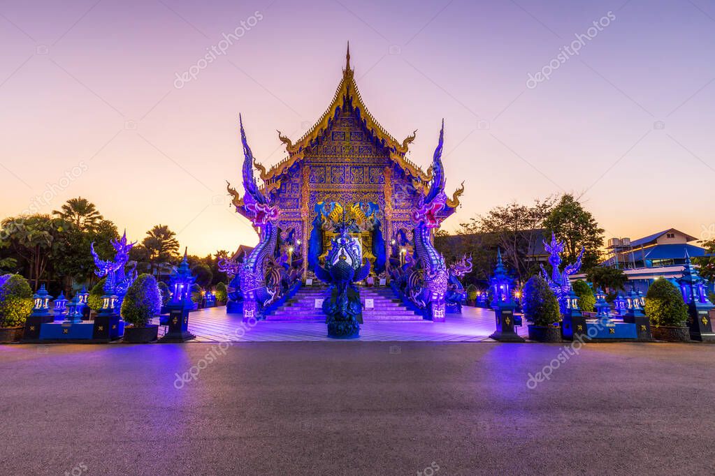 Wat Rong Sua diez templo, provincia de Chiang Rai, Tailandia, Es un ...