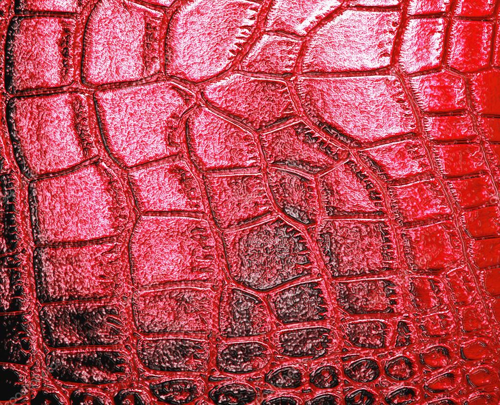 Red crocodile leather, can use as background Stock Photo by ©domnitsky ...