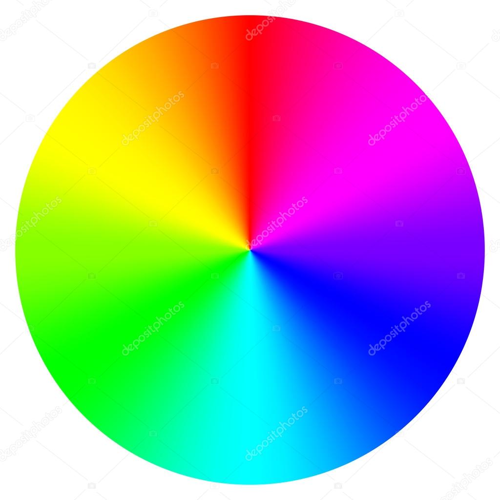 Vector illustration of color wheel Stock Vector by ©yuliaglam 58450921