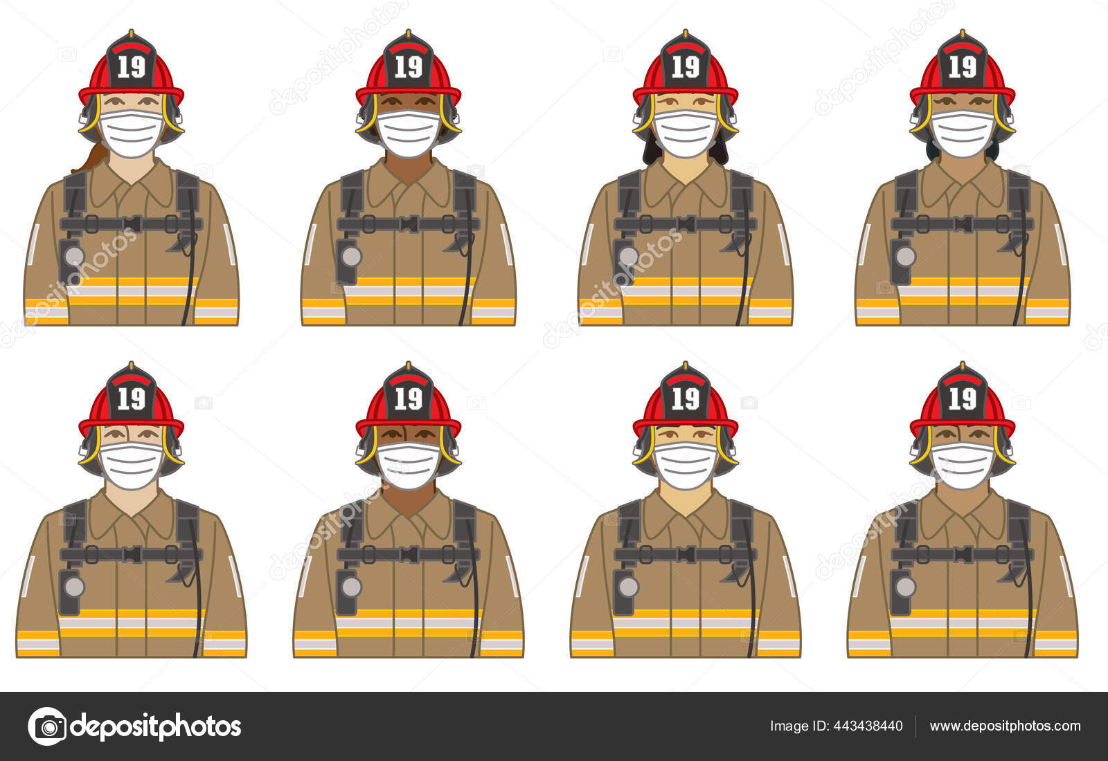 Diversity Race Ethnicity Fire Fighter First Responder Female Male ...