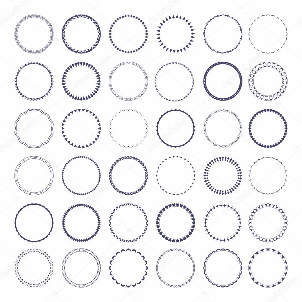 Circle ornament patterns Stock Vector by ©amirage 60970389
