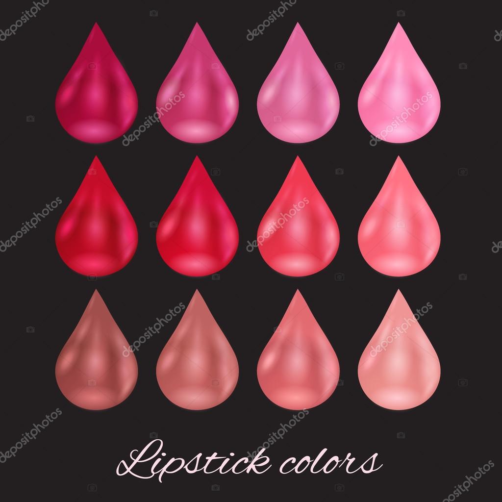 Vector Art Lips Color Palette | Lipstutorial.org Vector Art Lips Color Palette | Lipstutorial.org