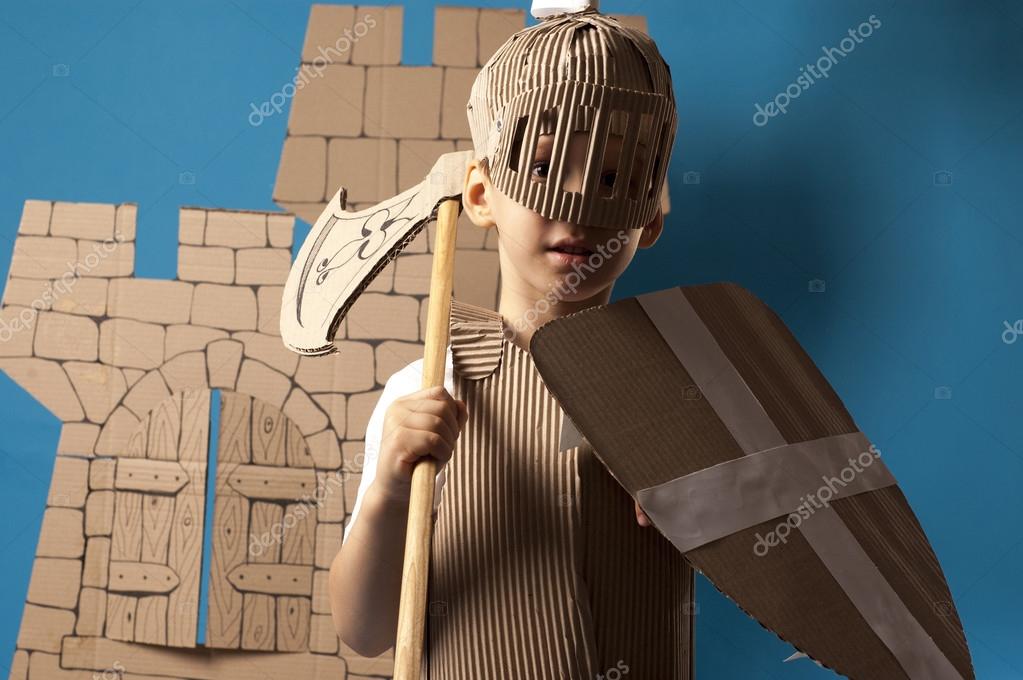 Medieval knight child — Stock Photo © suricoma #62623783