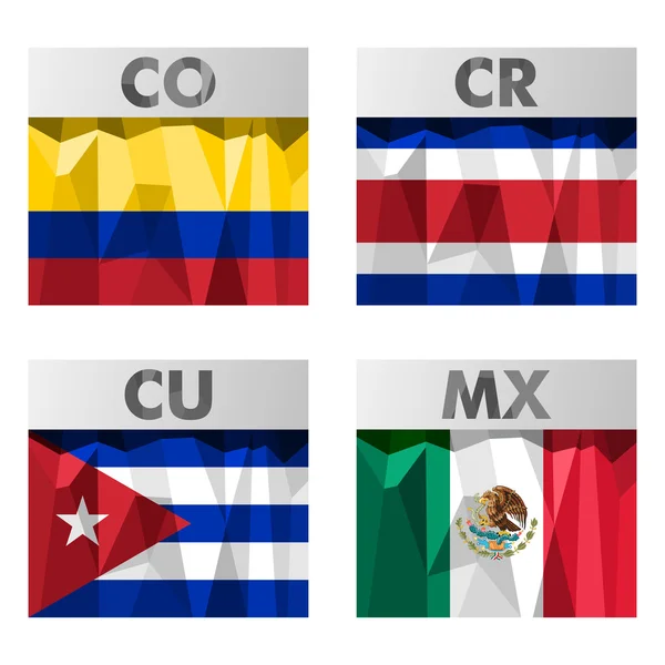 Latin america flags Vector Art Stock Images | Depositphotos