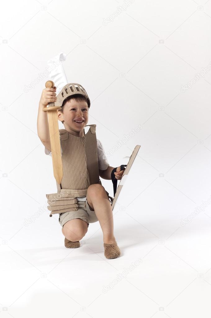 Medieval knight child — Stock Photo © suricoma #72955673