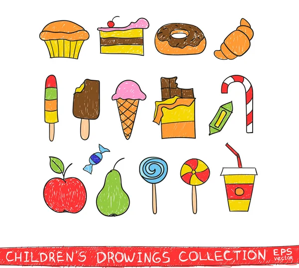 Kézi rajz finom étel — Stock Vektor © r.Hilch #70311221