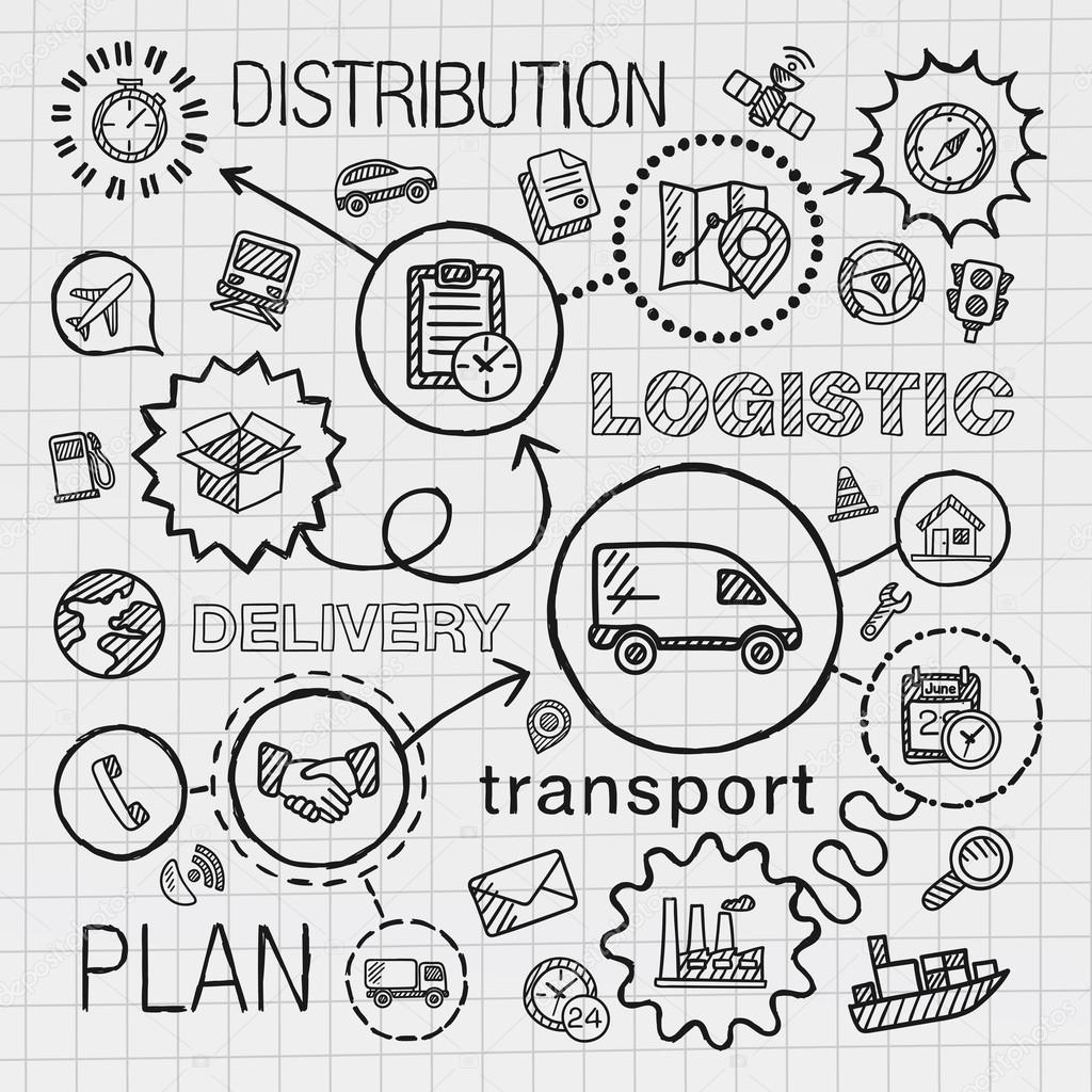 Logistic hand draw integrated icons — Stock Vector © r.Hilch #71445947 Logistic hand draw integrated icons — Stock Vector © r.Hilch #71445947