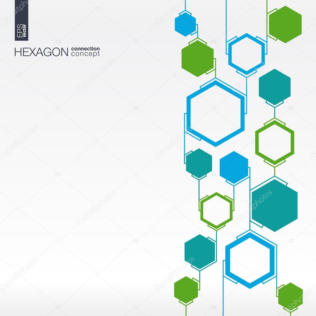 Abstract hexagon background Stock Vector Image by ©r.Hilch #79861634