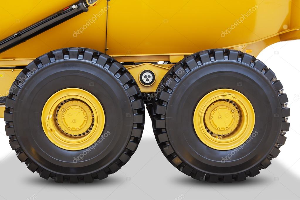 Two wheels of mining truck ⬇ Stock Photo, Image by © realinemedia ...