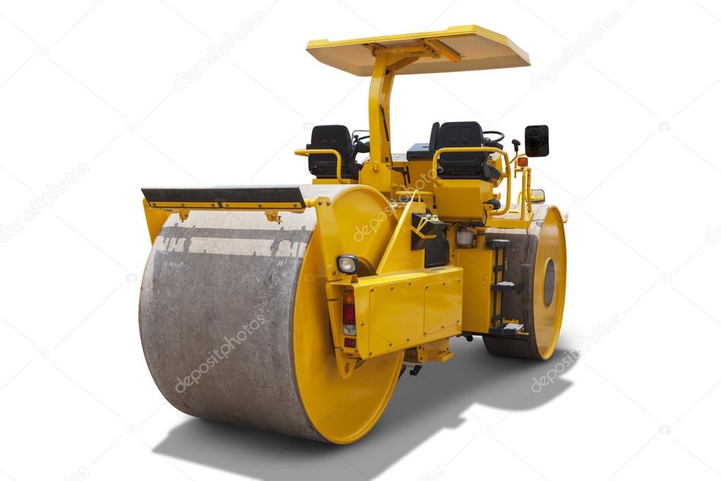 Road roller machine isolated — Stock Photo © realinemedia #118986510