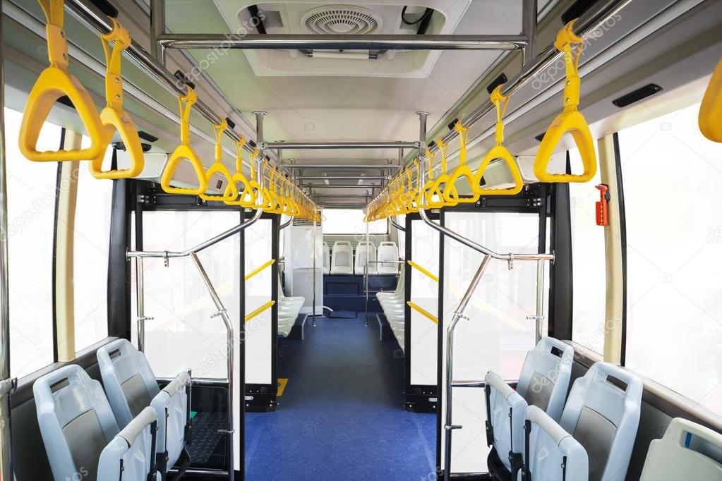 Interior Del Autobús Público Imágenes De Sillón De Autobús