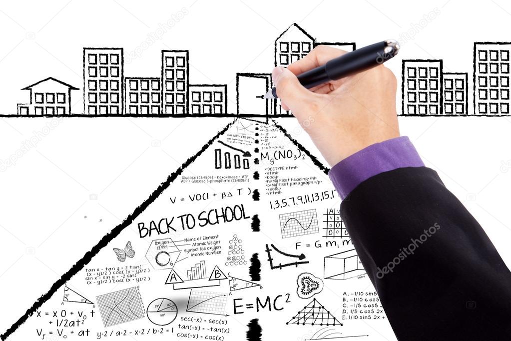 Dibujo a mano educación garabatos — Foto de stock #76601767 © realinemedia