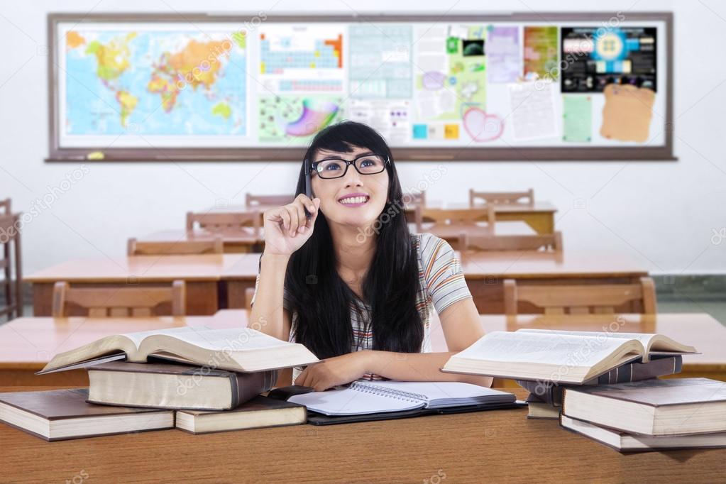 Idea de pensamiento de la alumna en el aula 2023