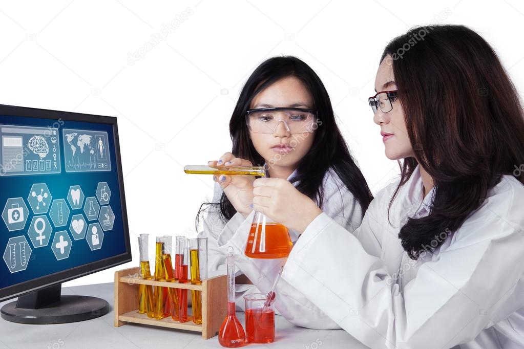 Teenage students doing research — Stock Photo © realinemedia #80226106