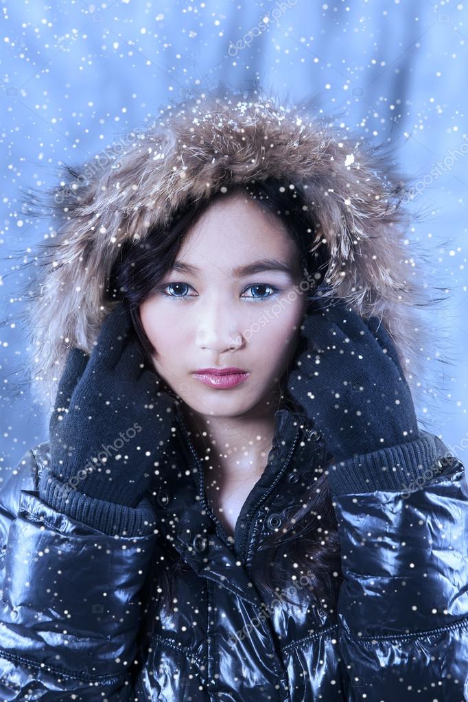 Gorgeous girl wearing jacket — Stock Photo © realinemedia #88596404 Gorgeous girl wearing jacket — Stock Photo © realinemedia #88596404