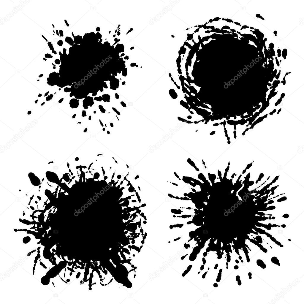 Dark blots. Blank black spot Stock Vector Image by ©kharlamova_lv #93426632