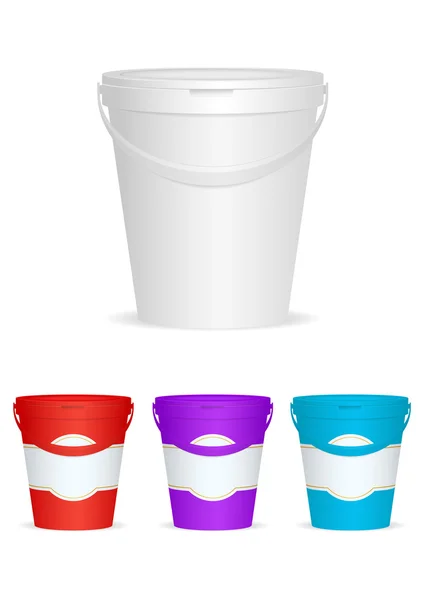 Set Realistic Plastic Container Packaging Plastic Food Container Mockup ...