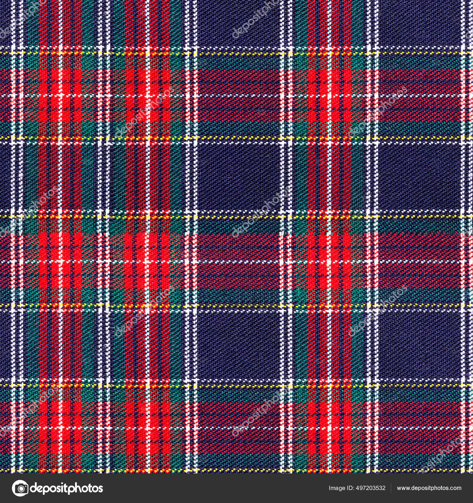 Pattern. Traditional Christmas checkered pattern. On a blue background ...