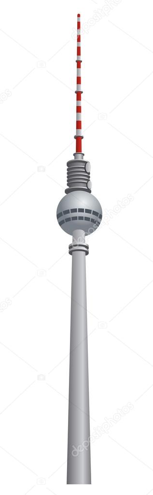 Berlin tv tower Stock Vector Image by ©olegtoka1967 #102596676