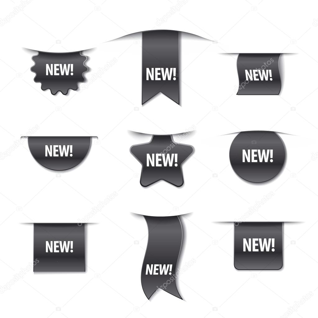 New badges and stickers Stock Vector by ©olegtoka1967 110213882