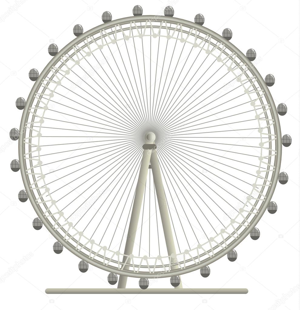 London Eye in England Stock Vector Image by ©olegtoka1967 #113758526