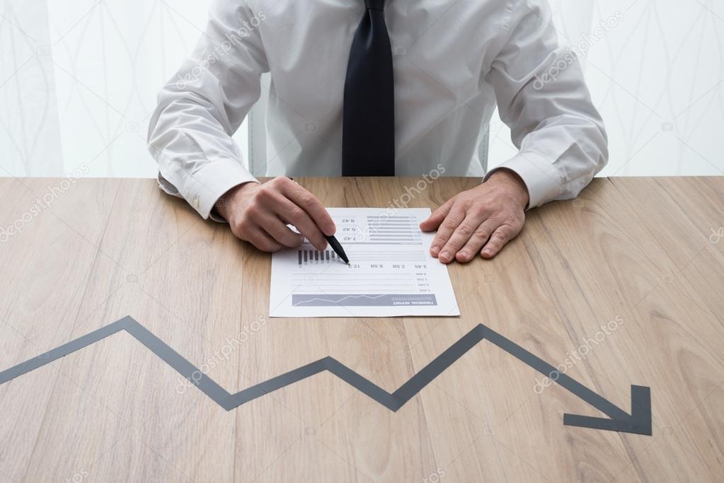 Negative financial chart Stock Photo by ©stokkete 121914488