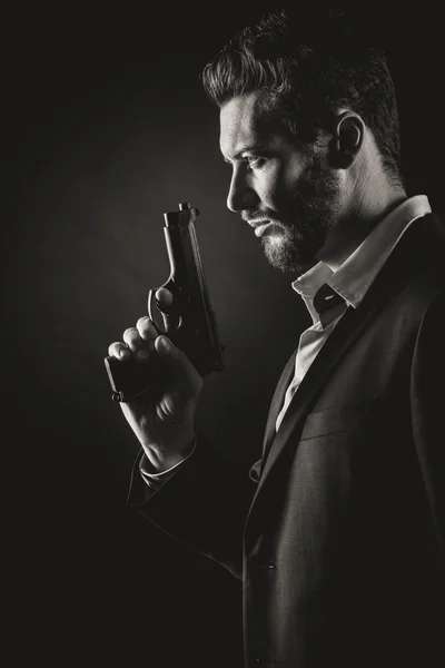 Man gun Stock Photos, Royalty Free Man gun Images | Depositphotos