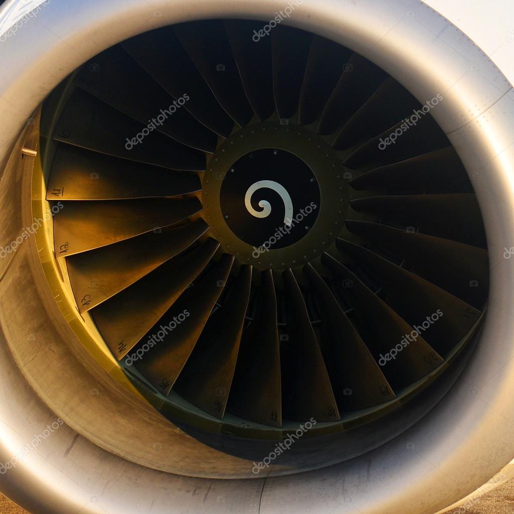 Modern turbine at a plane — Stock Photo © kwasny222 #63015871