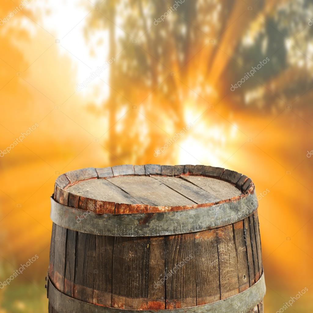 Empty barrel for product display — Stock Photo © kwasny222 #63111621