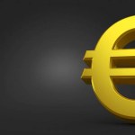 Yellow Euro Symbols Blue Background Stock Photo by ©YAYImages 258937094