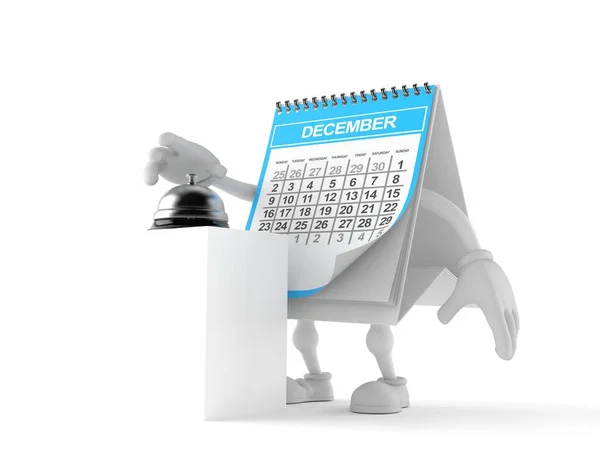 Calendar character holding glass sample Stock Photo by ©Talaj 321014012