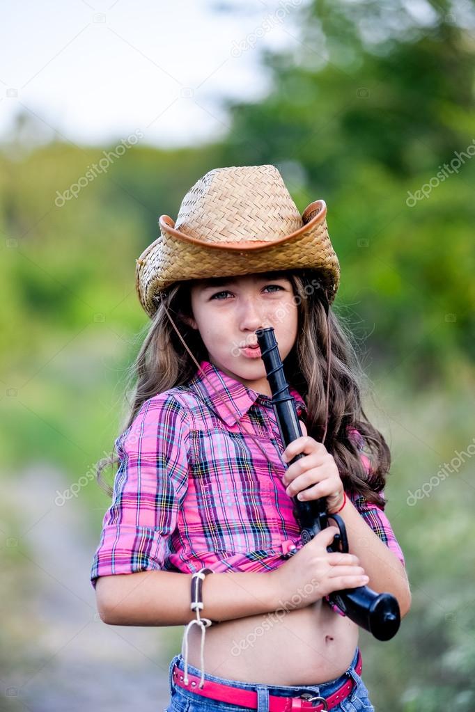 Little Girl With Gun